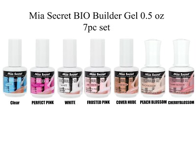 Mia Secret BIO Builder Gel Effortless Application 0.5 oz 7pc Color set ...