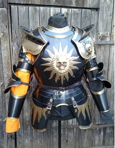 Medieval Half Body Armor Suit Knight Steel Wearable Armour Costume ...