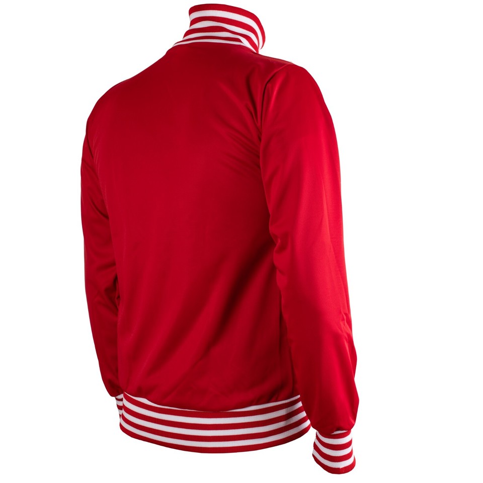 Classic Poland Polska Retro Football Red Jacket Zipped Men's Vintage ...