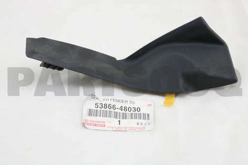 5386648030 Genuine Toyota SEAL, FRONT FENDER TO COWL SIDE, RH 53866 ...