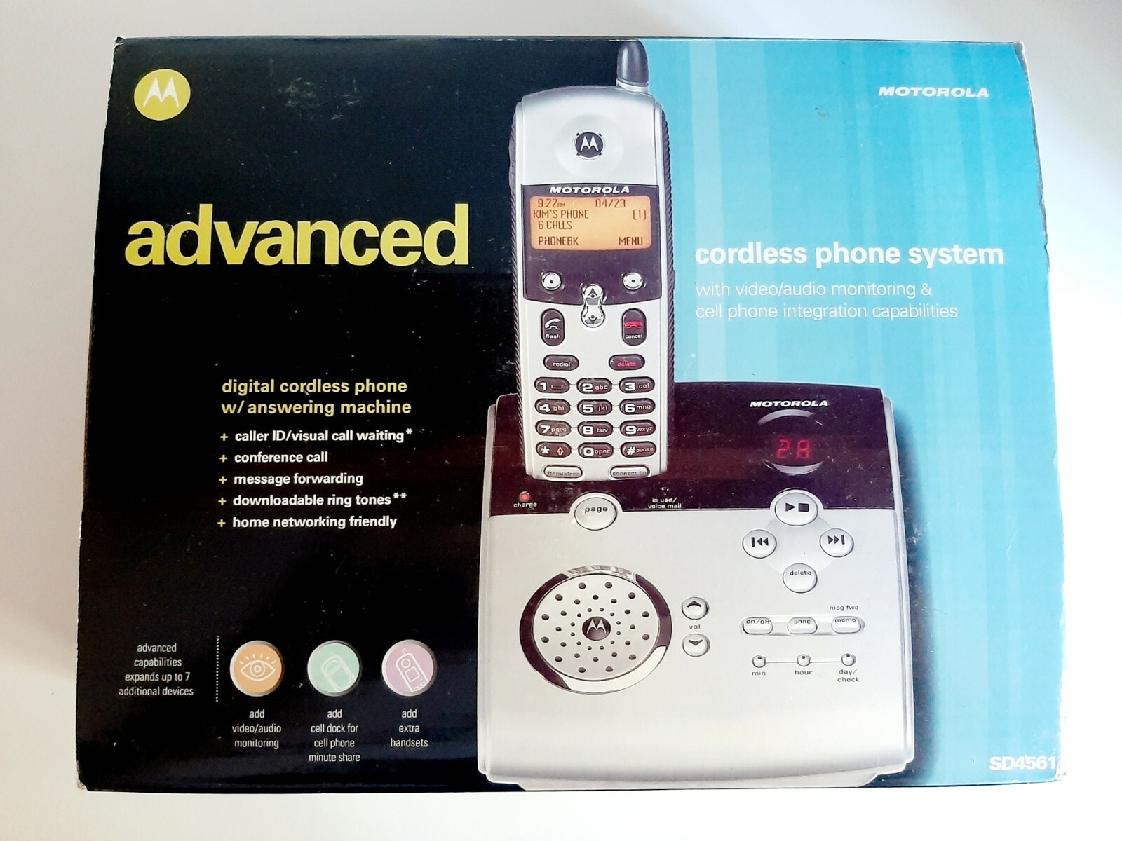 Motorola Advanced Cordless Phone System w/ Cell Phone Intigration New ...