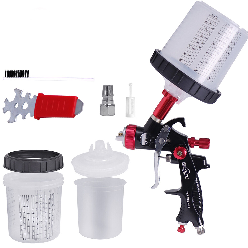 Professional Spray Gun 1.3mm Nozzle HVLP Auto Gravity Painting Car ...