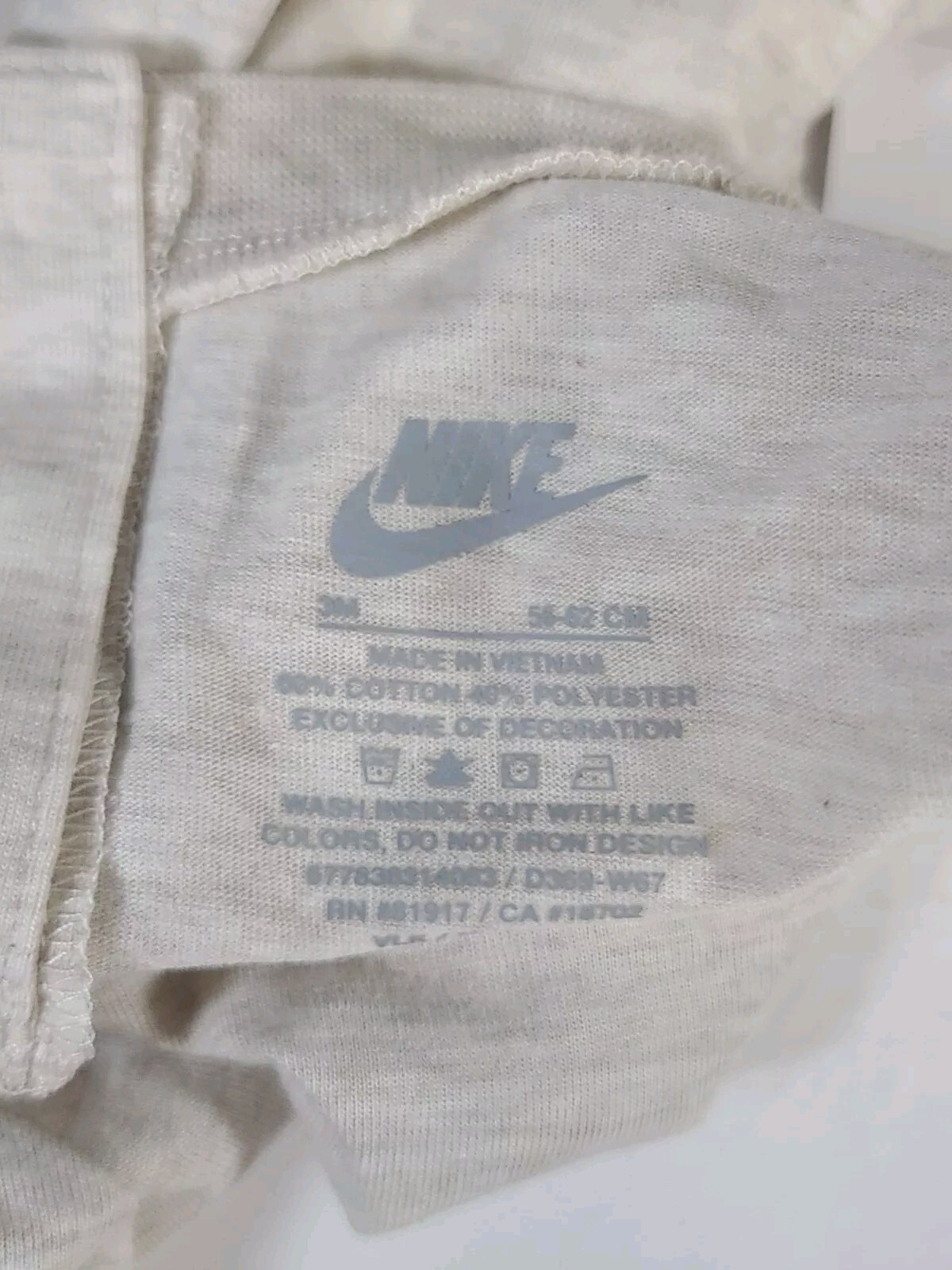 Nike Baby Boy Infant Logo Shortall Romper Size 3M 3 Months - Pale Ivory ...