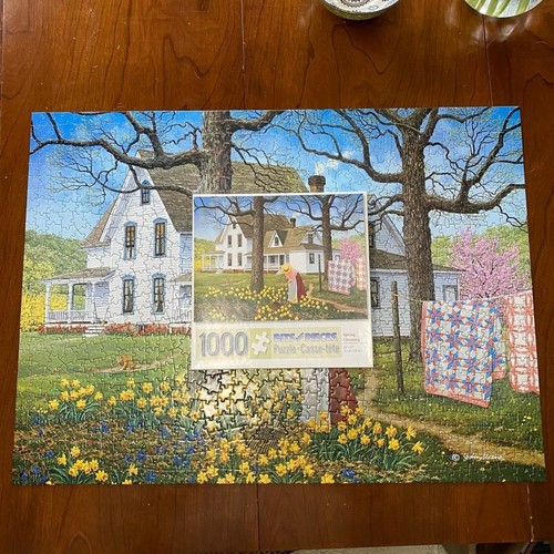 1000 piece Bits and Pieces ‘Spring Cleaning’ Jigsaw Puzzle | eBay