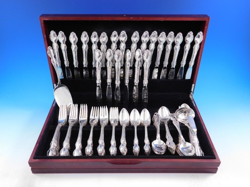 English Crown by Reed & Barton Silverplate Flatware Set for 24 Service ...