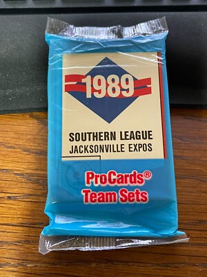 1989 Jacksonville Expos ProCards Minor League SEALED Team Set w/Marquis ...