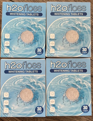 H2O Floss Whitening Tablets 30 count Each Pack Of 4 | eBay