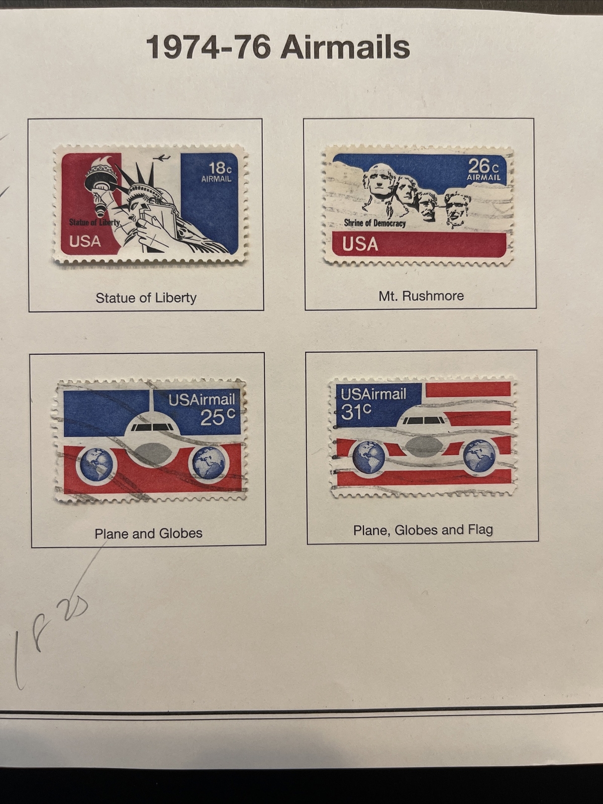 US Stamp Scott #C81-C132…Air Mails Used NG-C122-C125…block Of 4 MNH | eBay