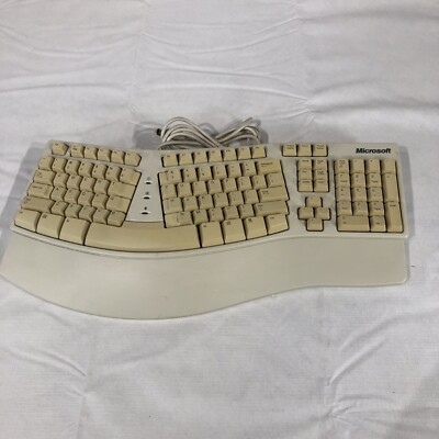 Microsoft KU-0045 X06-19331 Elite Natural Ergonomic Curve Keyboard ...