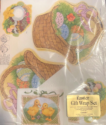 Easter Gift Wrap Set ~ Gift Wrap, Cards Envelopes, Decorations Current ...