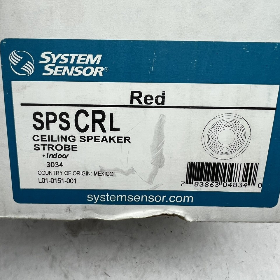 SPS-CPL CEILING SPEAKER STROBE RED | eBay