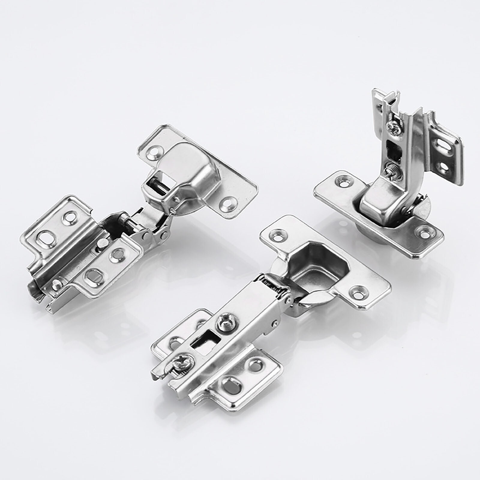 10X Door Hinge Cabinet Cupboard Hinges Soft Close Full Overlay Wardrobe ...