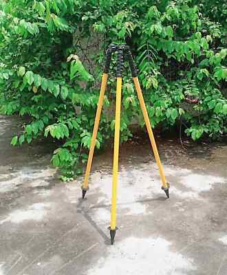 Survey Tripod For Total Station Trimble Surveying Thumb Press Tripod | eBay