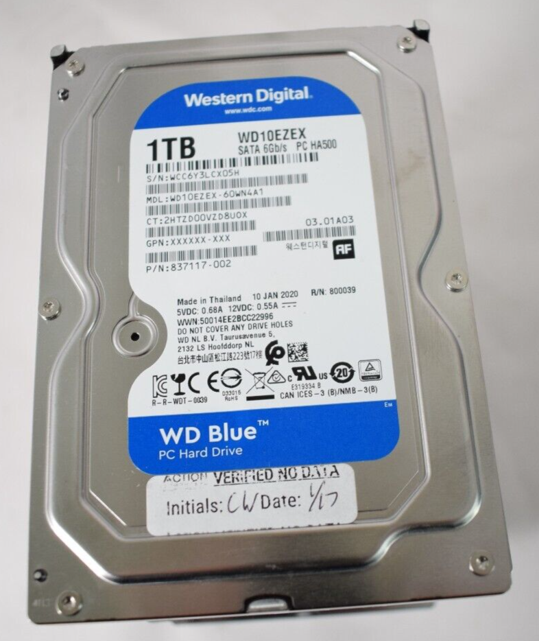 Used 1 Terabyte Hard Disk Drives | Wiped and Formatted | GRAB N' GO ...