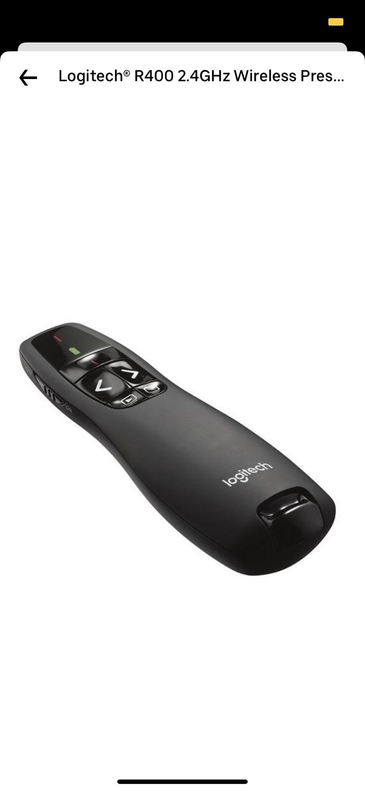 Logitech Wireless Presenter R400, Wireless Presentation Remote Clicker ...