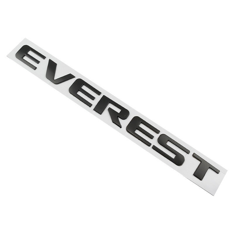 1pc Plastic Everest Letters Logo Emblem For Car Front Hood Badge (Black ...