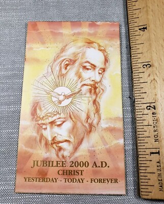 Vintage Holy Prayer Card Jubilee 2000 Christ A61 | eBay