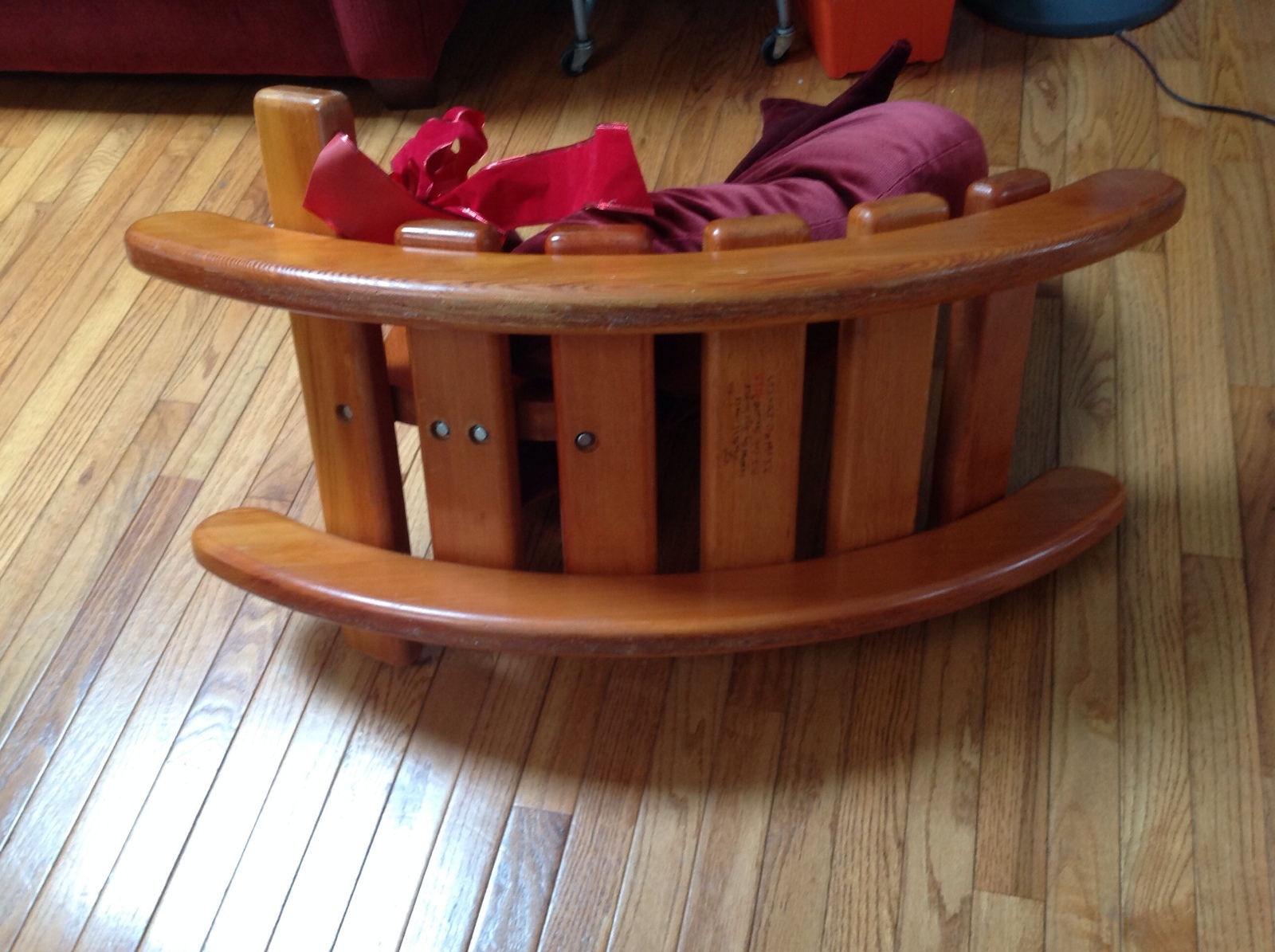 Christmas Goose Custom made by Amish mother goose rocking chair seat ...