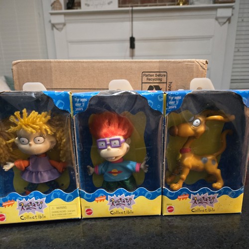 Nickelodeon Rugrats Collectible 4" Figures Chucky/Spike/Angelica 1997 ...