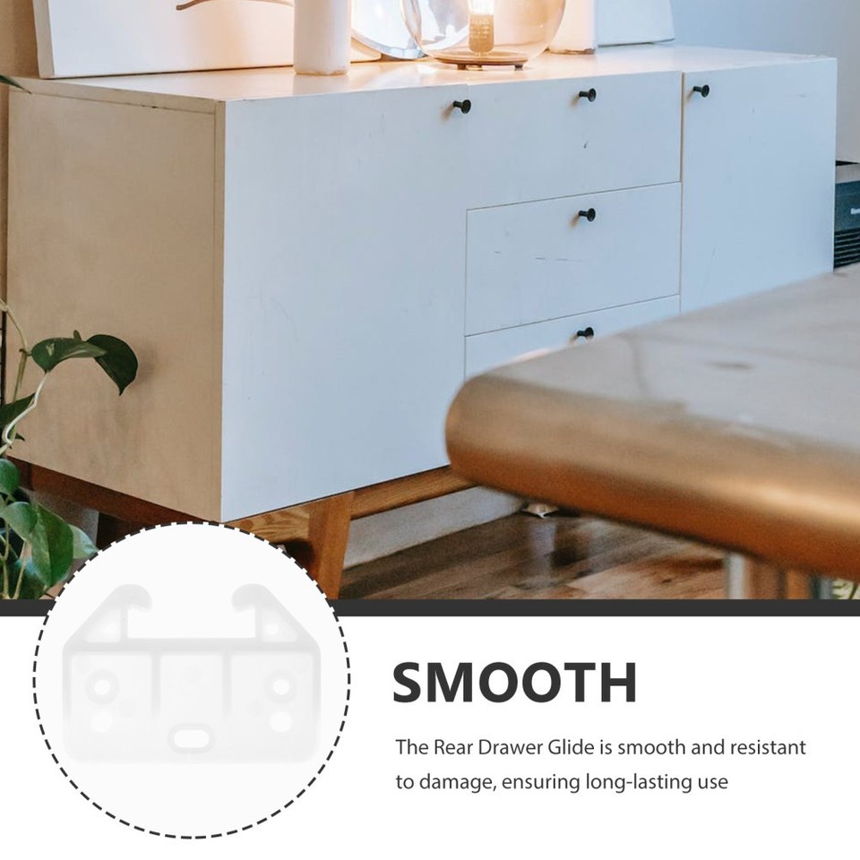 20 Sets Plastic Drawer Slides and Guides Dresser Track Replacement Kit ...