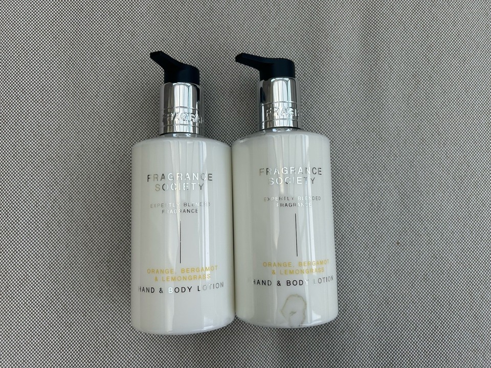 M & S Fragrance Society Hand & Body Lotion Orange Bergamot Lemongrass 265ml x 2 | eBay UK