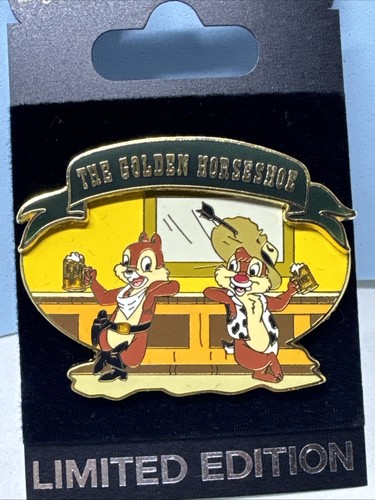 Disney WDI Chip n' Dale Dining Pin The Golden Horseshoe LE 300 Pin ...