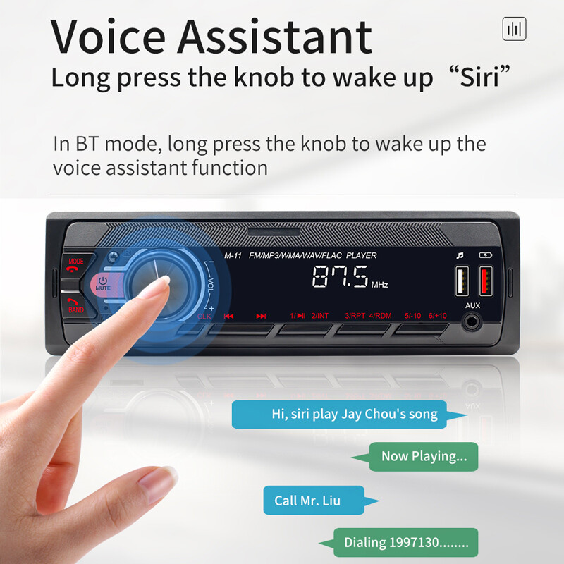 4-Channel Digital Car Bluetooth Radio Audio Stereo AUX/USB/SD/FM/WMA ...