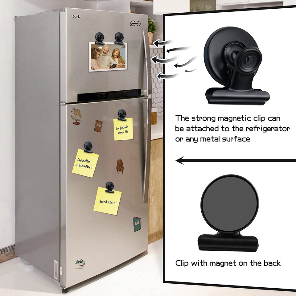 12Pack Fridge Magnets Refrigerator Magnets Magnetic Clips Heavy Duty ...