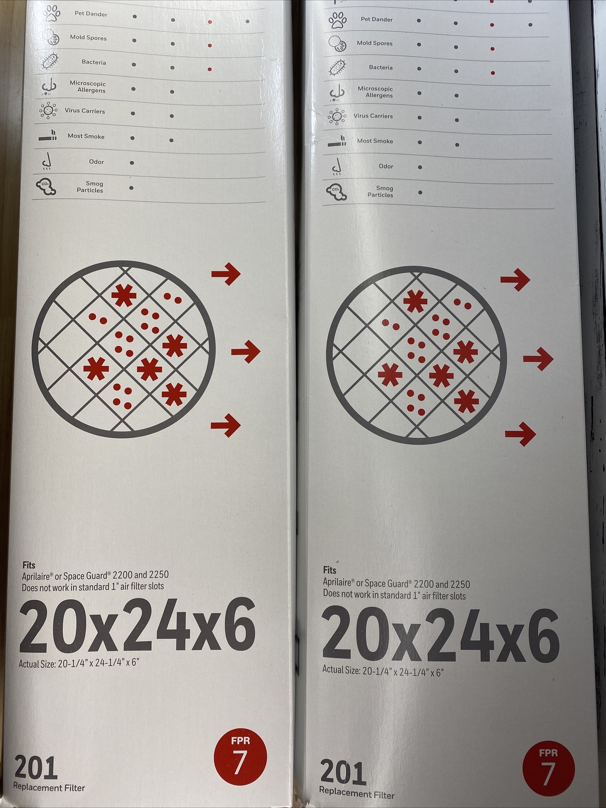 Aprilaire+SPACEGUARD+201+Air+Cleaner+Filters+20x24x4+Honeywell+Cf2200d ...