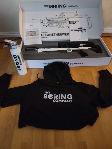 The Boring Company not a Flamethrower NIB with Boring Company Fire ...