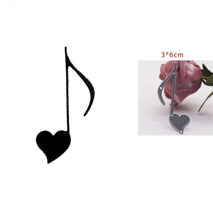 Musical Note Metal Cutting Dies Craft Scrapbooking Photo Album Making ...