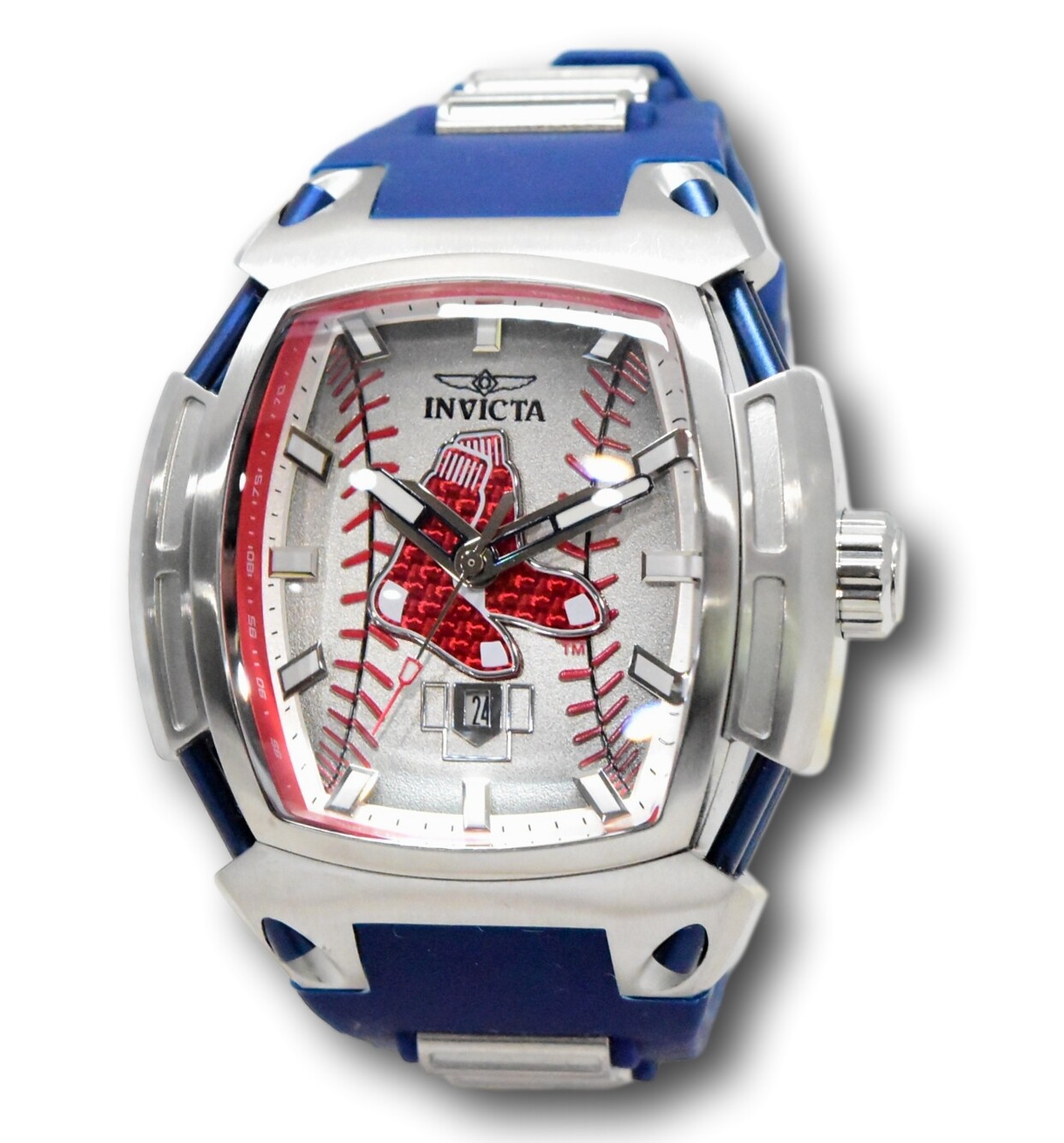Invicta MLB Boston Red Sox Men's 53mm Limited Quartz Watch Blue ...