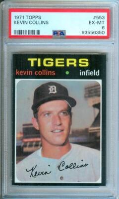 1971 Topps Baseball Card KEVIN COLLINS #553 Detroit Tigers PSA 6 | eBay