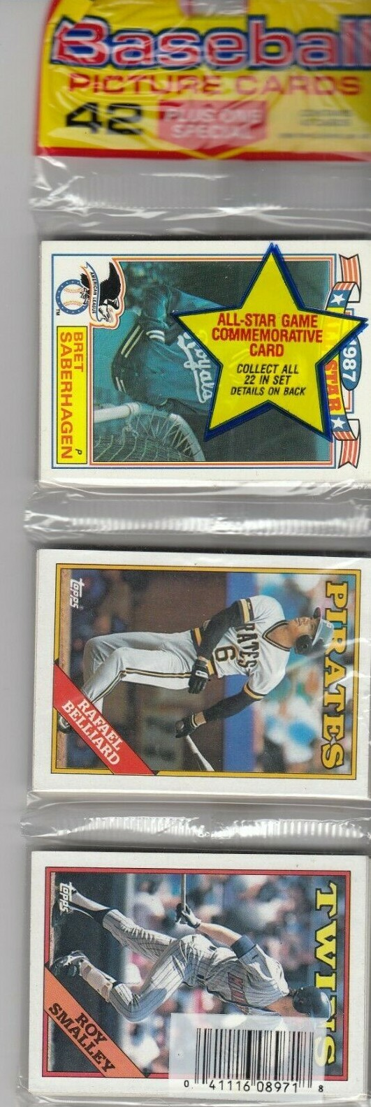Vintage 1988 Topps Box of 24 Sealed Rack Packs | eBay