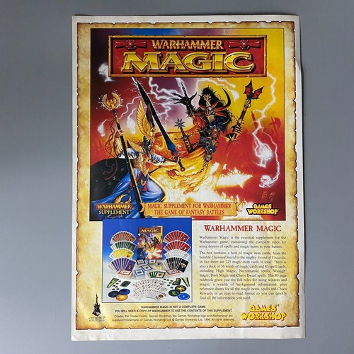 Warhammer Magique Le Jeu De Fantaisie Combat 5TH Édition Vintage Rétro ...