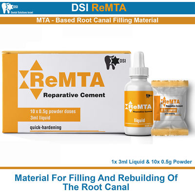 Re MTA Fast Set Endodontic Root Canal Repair Filling Material 10x 0.5g ...
