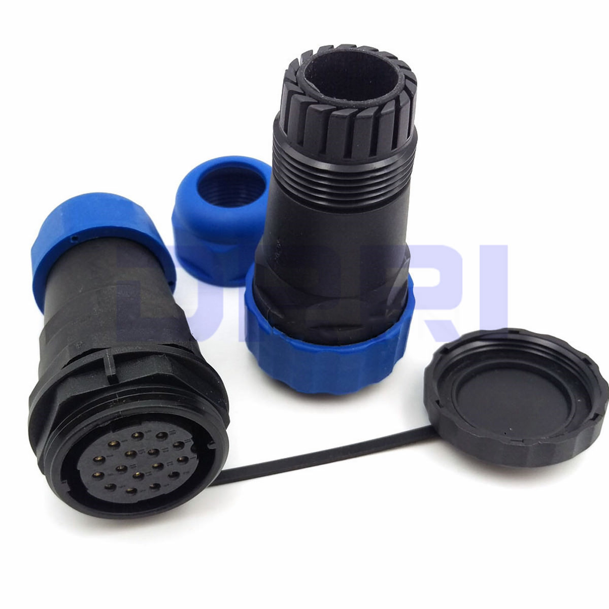 SD28 Pair Waterproof 16Pin 28mm Male Female Connector plug and Socket ...