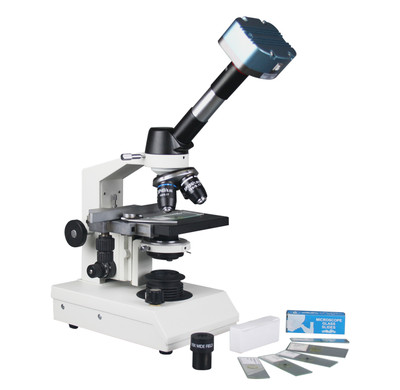 40-2500x Professional Medical Vet Doctor Blood LED Microscope w 1.3Mp ...