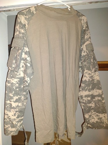 Voodoo Tactical Combat Shirt ACU Camo Size Large | eBay
