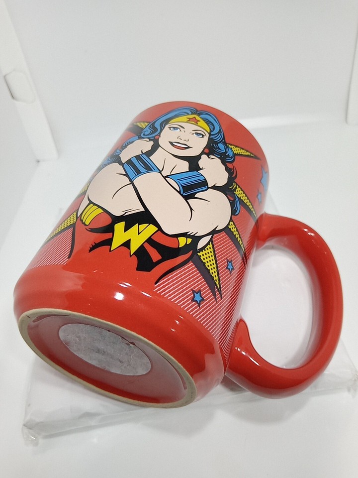 WONDER WOMAN MUG. WONDER WOMAN COFFEE MUG. DC COMICS DECO MUG. B338 | eBay