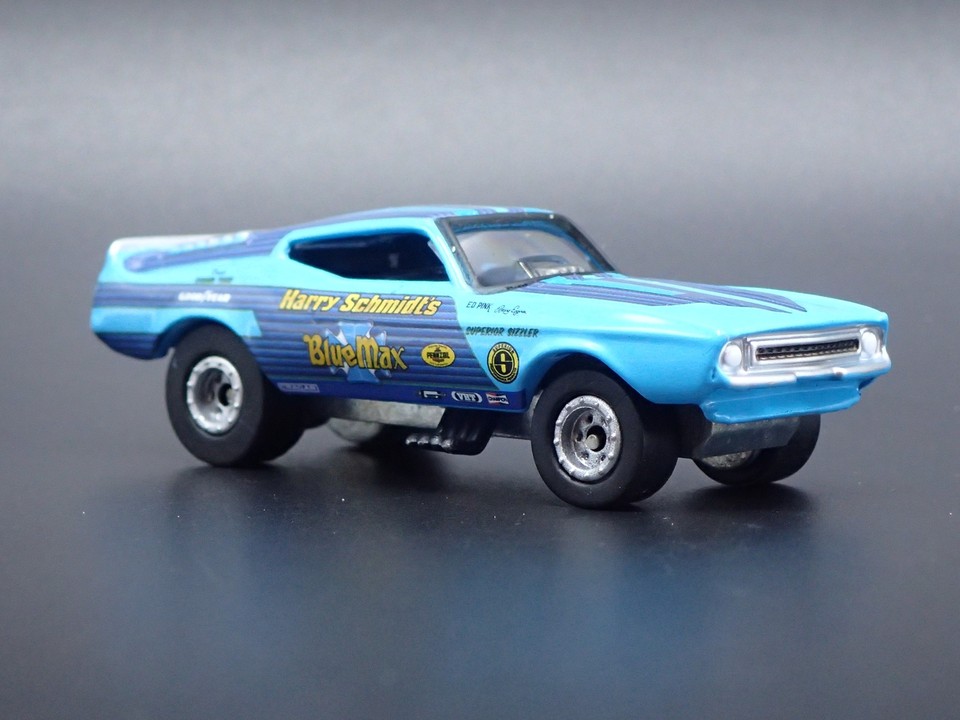 1972 72 FORD MUSTANG MACH 1 BLUE MAX FUNNY CAR NHRA 1/64 SCALE DIECAST ...