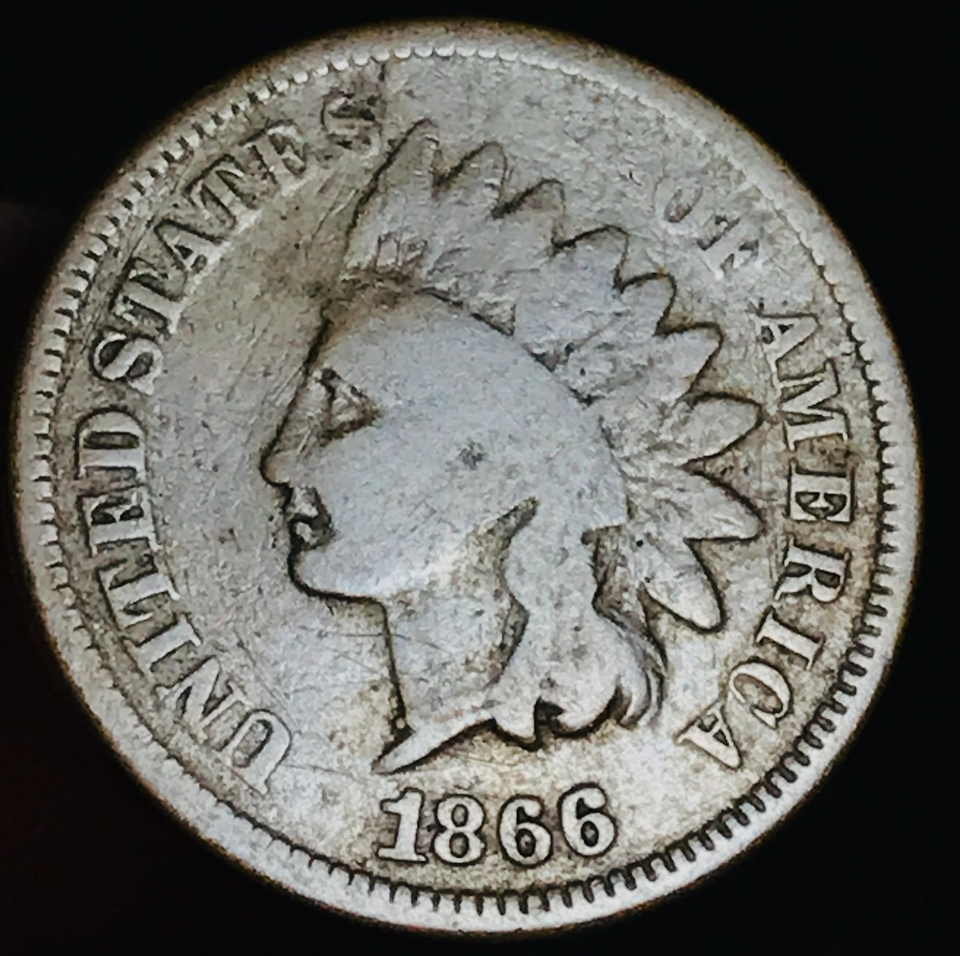 1866 Indian Head Cent Penny 1C Ungraded Circulated US Coin CC22579 | eBay