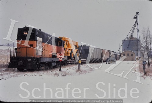 Original Slide Milwaukee Road FM at Wern Farms WI April 1980 | eBay