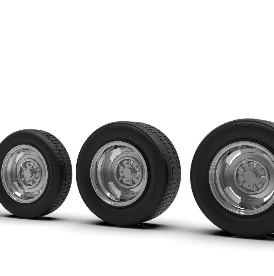 1:25 Chrome Reverse Wheels | eBay