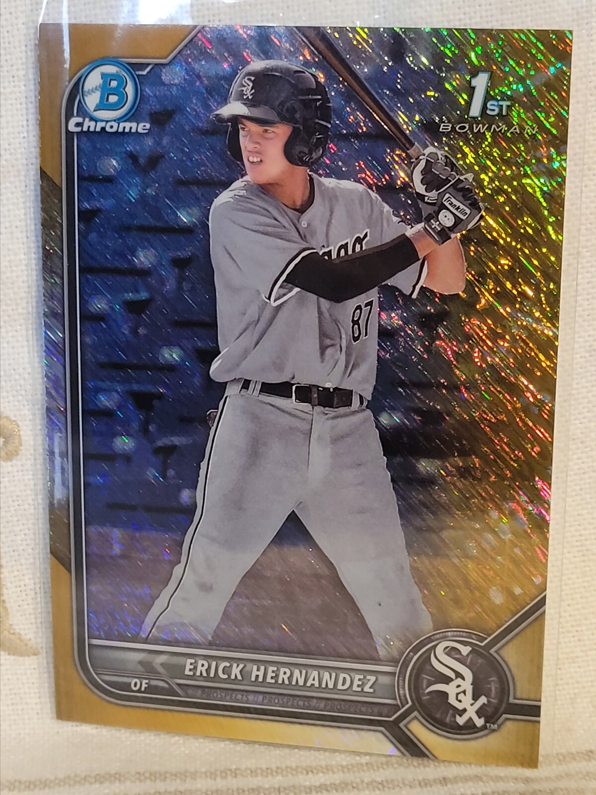 Erick Hernandez, Chicago White Sox, 2022 1st Bowman Chrome Gold Shimmer #'d/50🇬 | eBay