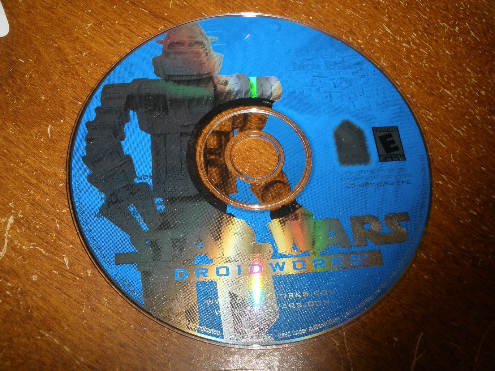 Video Game Computer PC CD Rom STAR WARS DROIDWORKS Disc | eBay