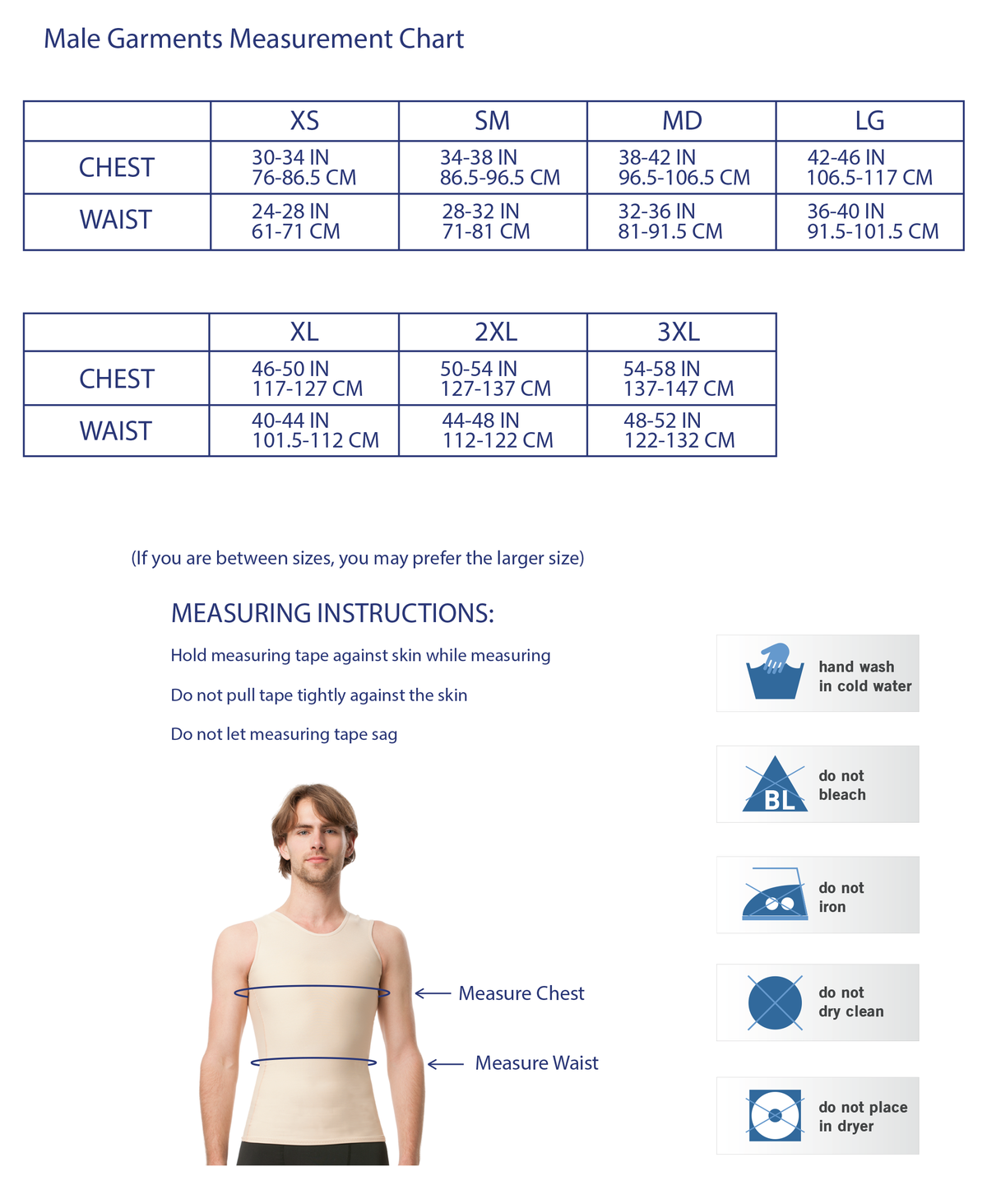 Isavela Male Short Sleeve Post Surgical Compression Vest Garment w ...
