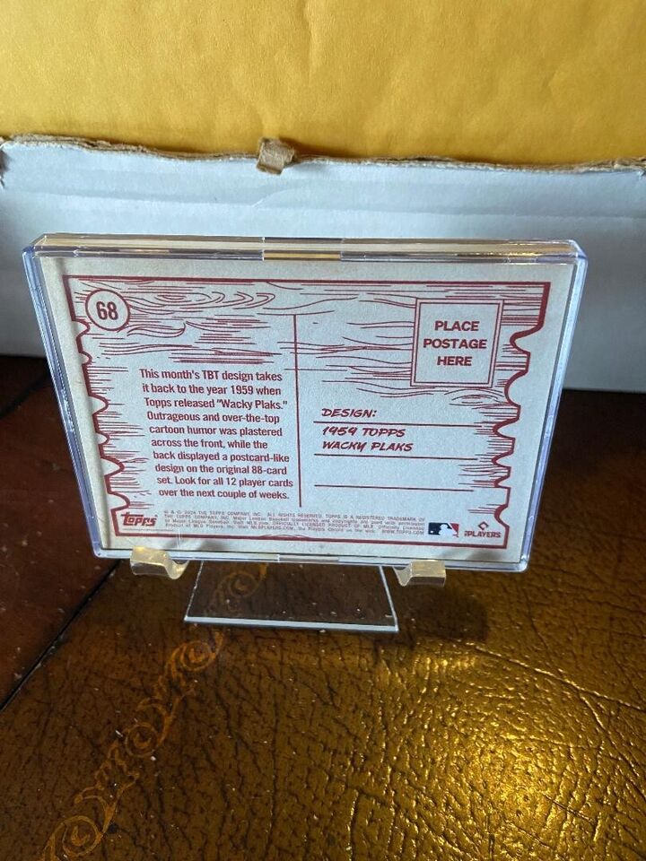2024 TOPPS TBT JUAN SOTO 1959 TOPPS WACKY PLAKS DESIGN CARD NY METS ...