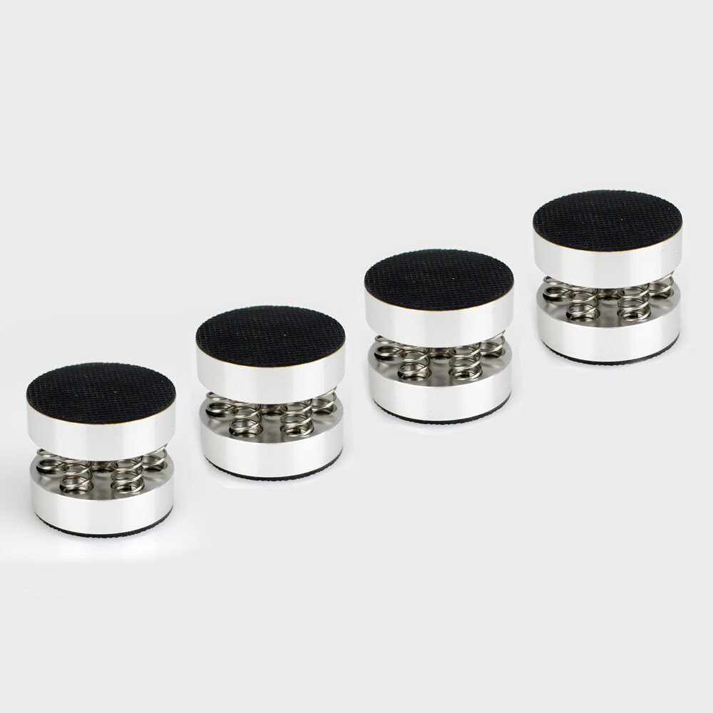 4pcs 44mm Aluminium Alloy Speaker Spike Spring Damping Isolation Stand ...
