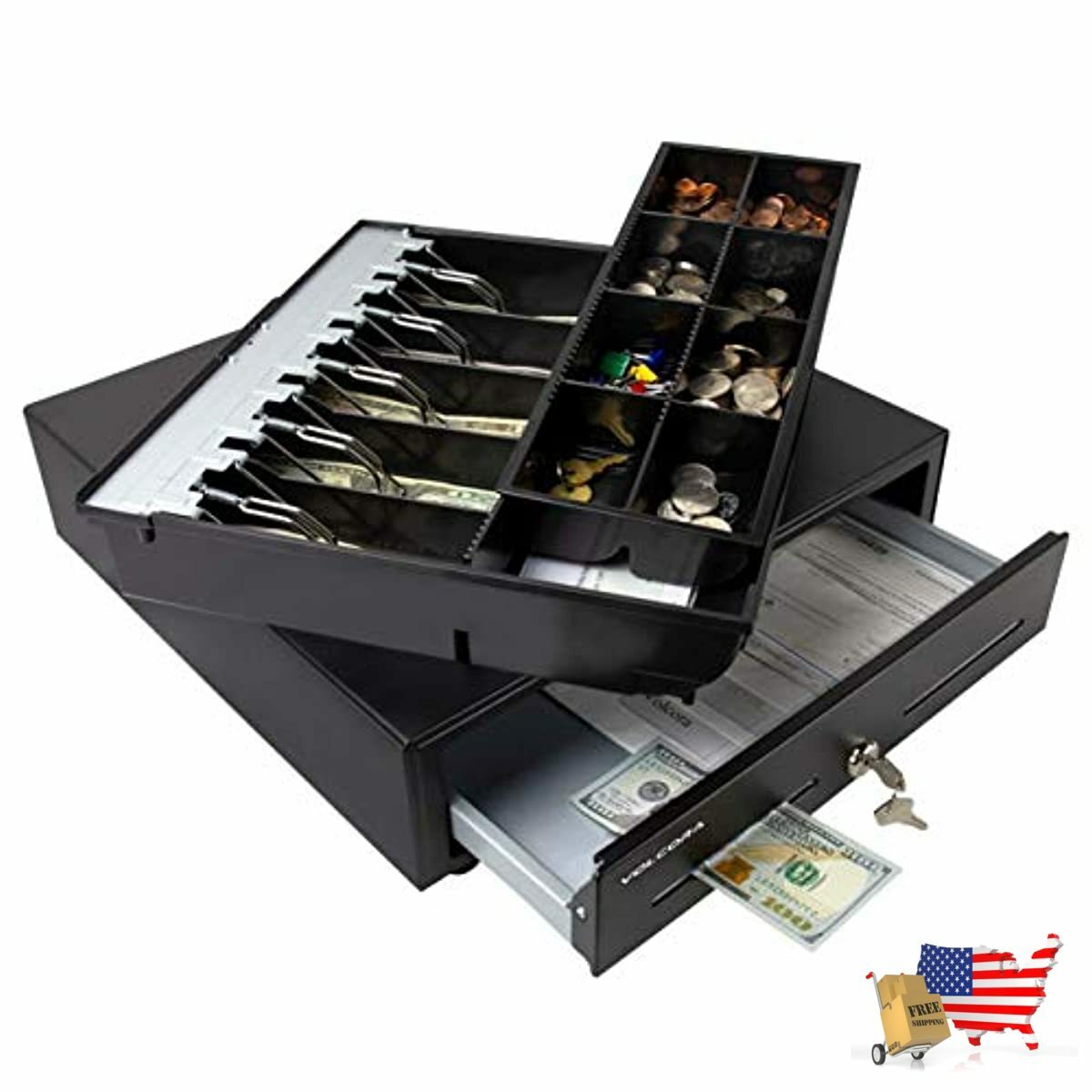 Cash Register Drawer For Point Of Sale Pos System With Fully Removable ...